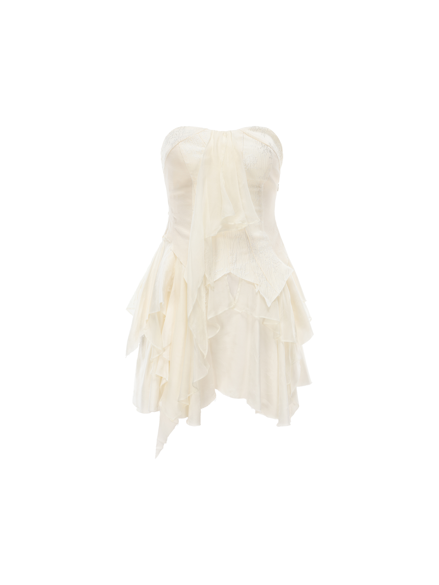 Beige Strapless Short Dress – ELYWOOD