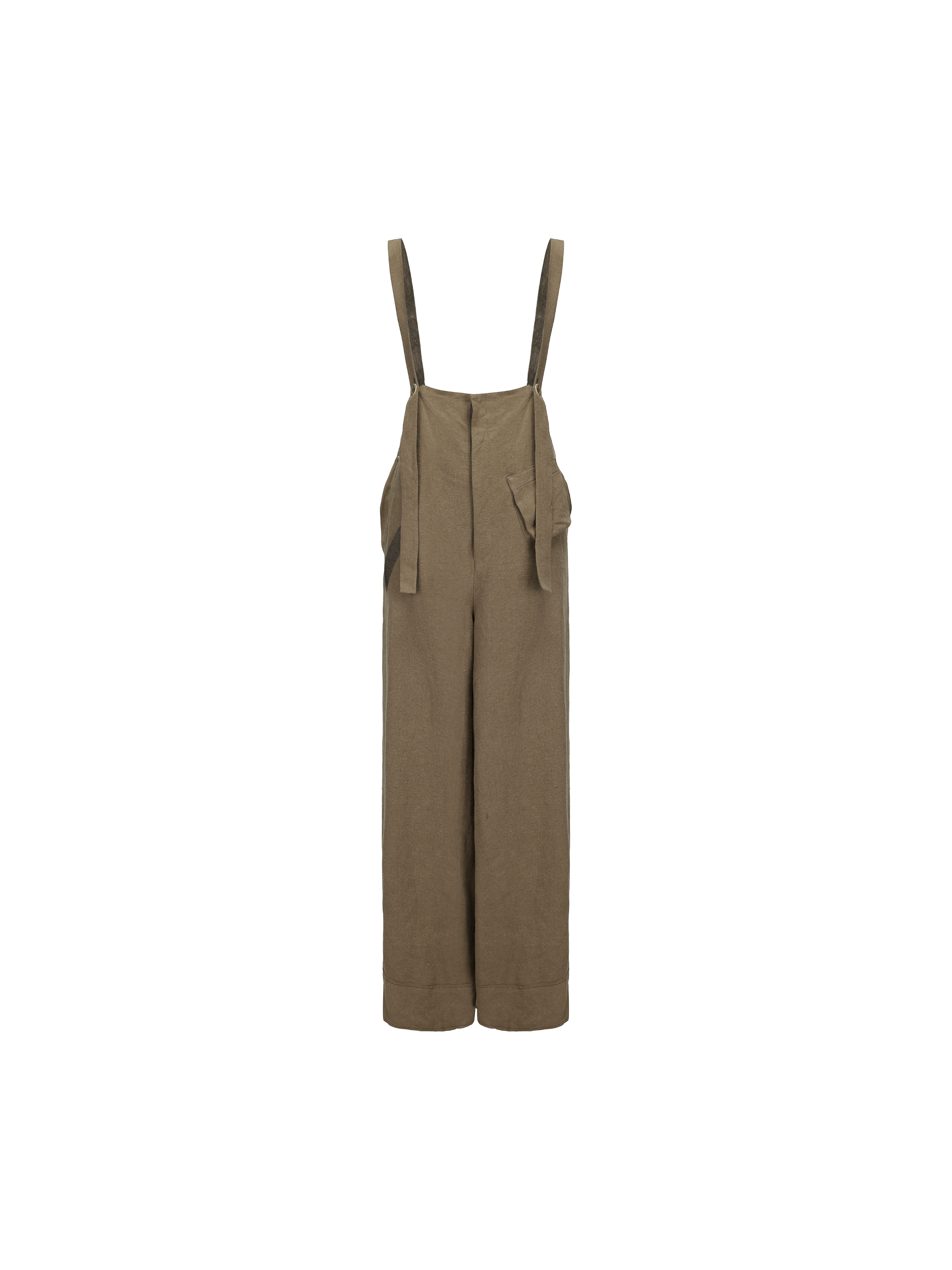 Camel Colorblock Overalls – ELYWOOD